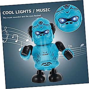 Toyvian 1pc King Robot Puppy Toys for Kids Mini Toy Robot for Kids Child Robot Toy Robotic Toy Kids Robot Toy Birthday Present Child Plastics, Electronic Components Blue Desktop