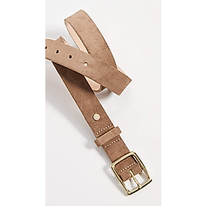 rag & bone Women's Boyfriend Belt, Camel, Tan, M