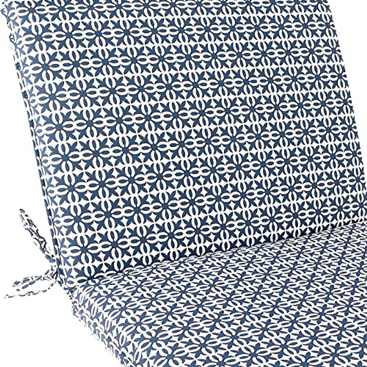 SewKer Outdoor/Indoor Adirondack Chair Cushions, High Back Patio Furniture Replacement Cushion - Set of 2 (Ensign Blue)