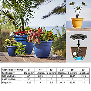 Bloem Ariana Self Watering Planter 8" Classic Blue (AP0833)