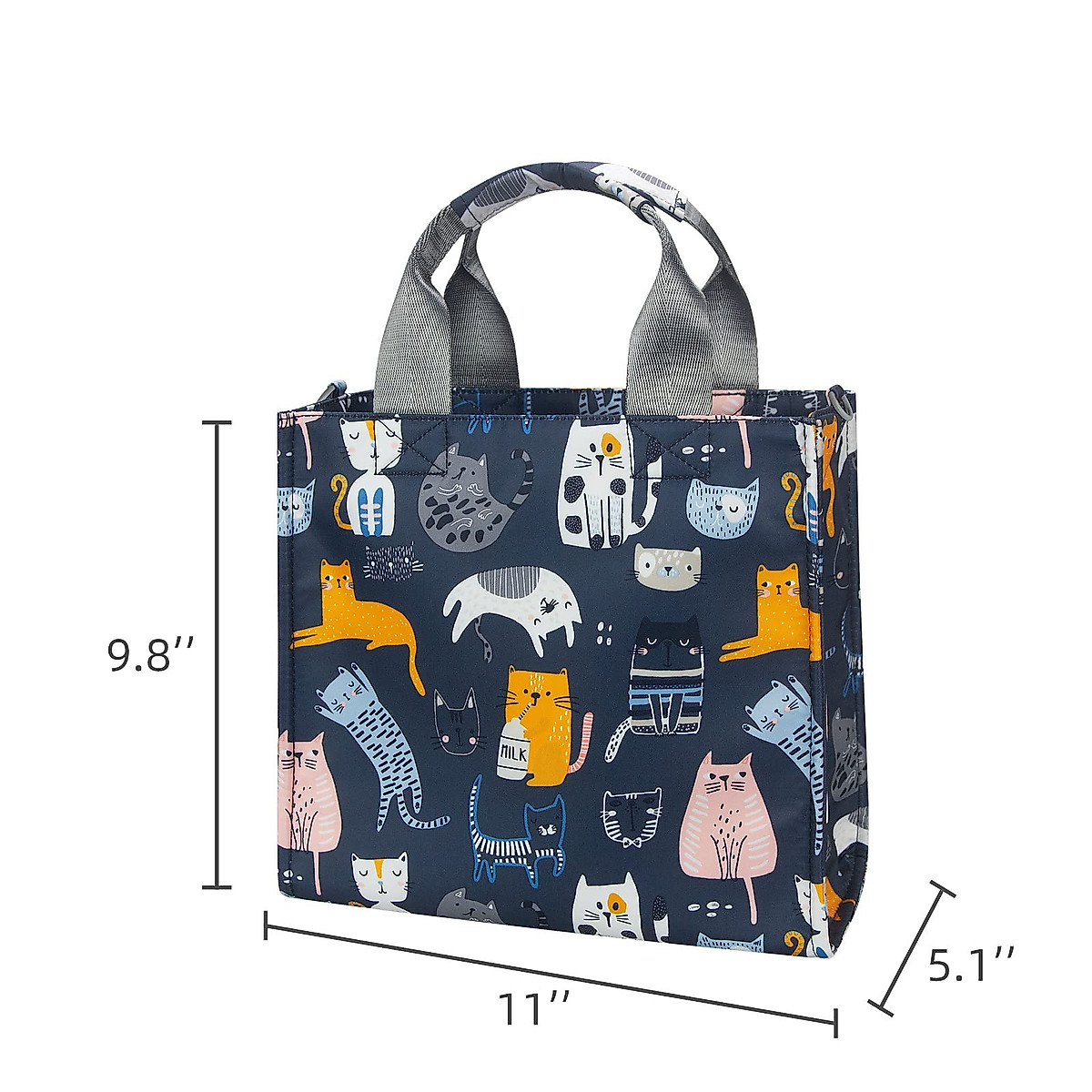 PHEBEN Small Diaper Bags Waterproof Travel Tote Mini Diaper Bag Multi-Function Baby Bags Crossbody Purse(Cat Paradise)