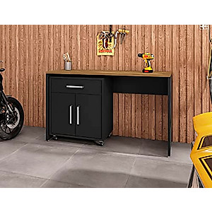 Manhattan Comfort Eiffel Garage Cabinets and Storage System, Set of 2, White