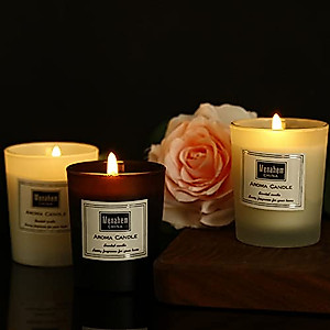 Scented Candle Black Cherry Merlot,150G Perfume Floral Aroma Gift Candle Set,Handmade Soy Wax in Glass Jar 12 Hours,Prefect for Meditation Stress Relief Mood Boosting