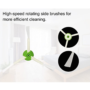 Replacement Parts Accessories for iRobot Roomba i3 E5 j7 i4 i7 i7 Plus i3+ i4 i4+ i6 i6+ i8 i8+ Plus E6 j7+ plus,E & I & j Series robot vacum(Rubber Brush, Filter,Edge-Sweeping Brush,vacuum Bags)