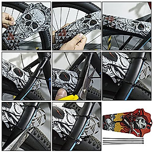 Keenso Bike Fender Mud Guard, Universal Waterproof Mountain Bike Fender Road Bike Mudguard Bicycle Fenders Front Rear Tire Wheel Mudguard Cycling Accessory(Type E) Bicycles and Spare Parts