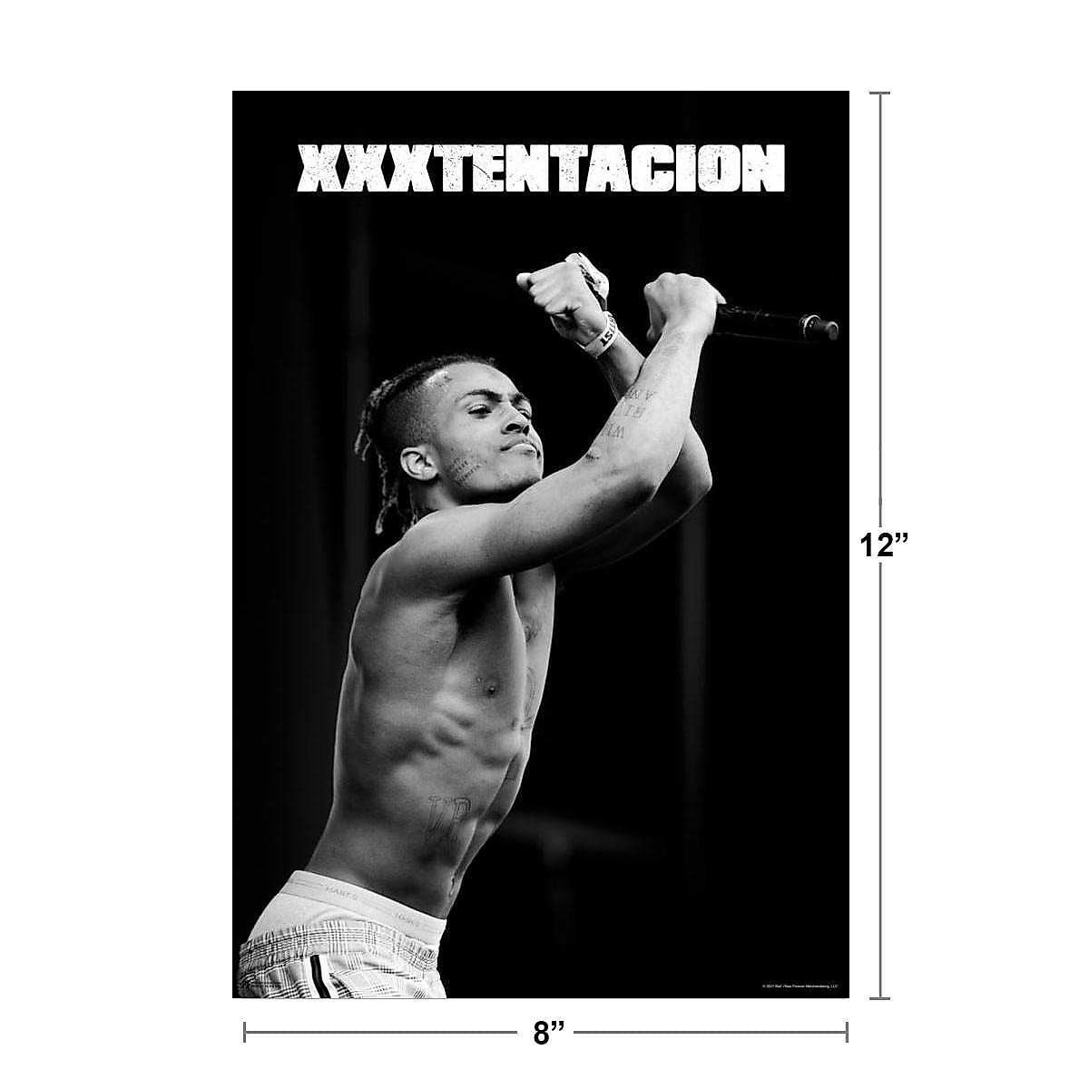 XXXtentacion Poster Crossed Arms XXXtentacion Merch Bad Vibes Forever XXX 17 Album Art Skins Trap Music Aesthetic XXXtenations Merch XXtentacion Tapestry Rapper Thick Paper Print Wall Art 8x12