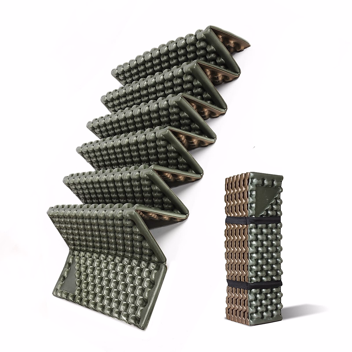 Foam Camping Pads for Hiking, Ultralight Closed Cell Mattress, Waterproof Soft Mat for Adults, Wide Picnic Yoga Mats, Folding Sleeping Pad for Outdoor Backpacking