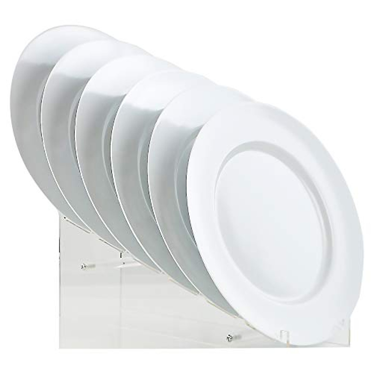 Calypso Basics by Reston Lloyd Melamine Dinner Plate, Set of 6, White