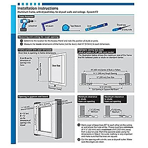 FF Systems Inc | System F2 AK | Attic Access Panel for ICYNENE Classic Max (0.5 inch Drywall Inlay, 22*30 inch) ICA559762G127