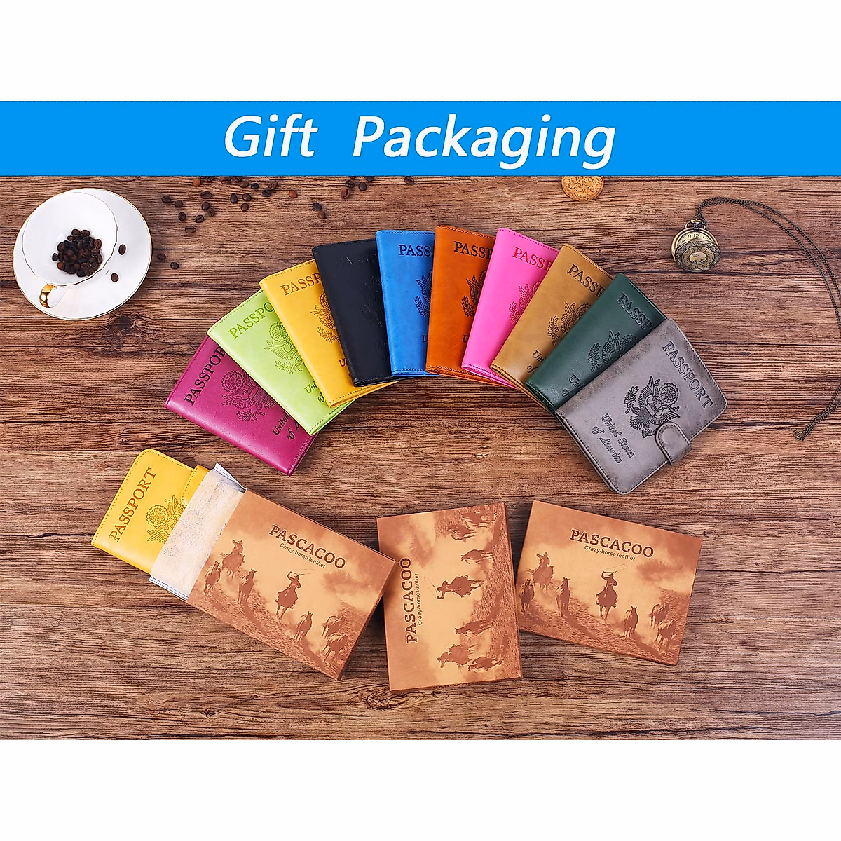 Passport Holder Cover Wallet RFID Blocking Leather Card Case Travel Accessories for Women Men (Pink)