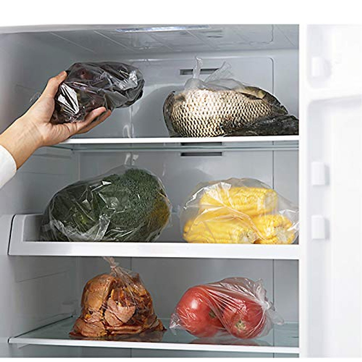 9527 Product 12x 16 Plastic Clear Produce Bag Food Storage bag,350 bags one Roll