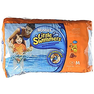 Huggies Little Swimmers Disposable Swimpants, Size M (24-34 lb), 11 ct