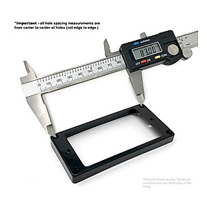 Vintage Forge Black Curved Bottom Humbucker Pickup Mounting Ring Set (Bridge & Neck) compatible with Epiphone Guitars HR1800C-BLK