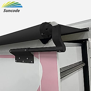 Suncode Black Slide Topper Awning RV Slide Out Protection Slideout Cover Connect Design for RVs,Travel Trailers,5th Wheels,and Motorhomes 5'7" (5'1" Fabric)