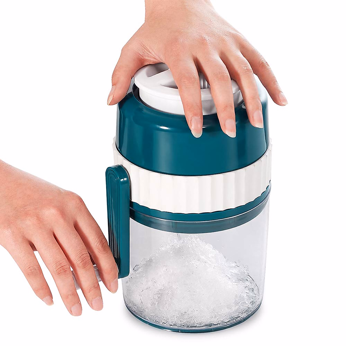 MANBA Ice Shaver and Snow Cone Machine - Premium Portable Ice Crusher and Shaved Ice Machine with Free Ice Cube Trays - BPA Free