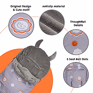 Baby Warm Bunting Bag, Infants Sleeping Bag Winter Car Seat Cover for Baby, Winter Protection for Baby Car Seats and Strollers