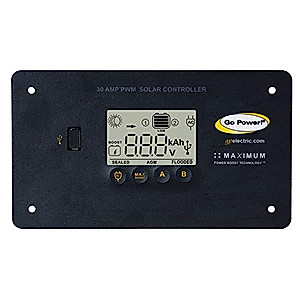 Go Power Go Power! By Valterra GP-PWM-30-UL Solar Controller - 30A, Digital , Black