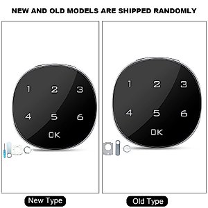 Digital Electronic Coded Lock,Touch Screen Password Lock for Cabinet Mailbox File Sauna Drawer School Lockers,Easy to Install（2.56 Inch）