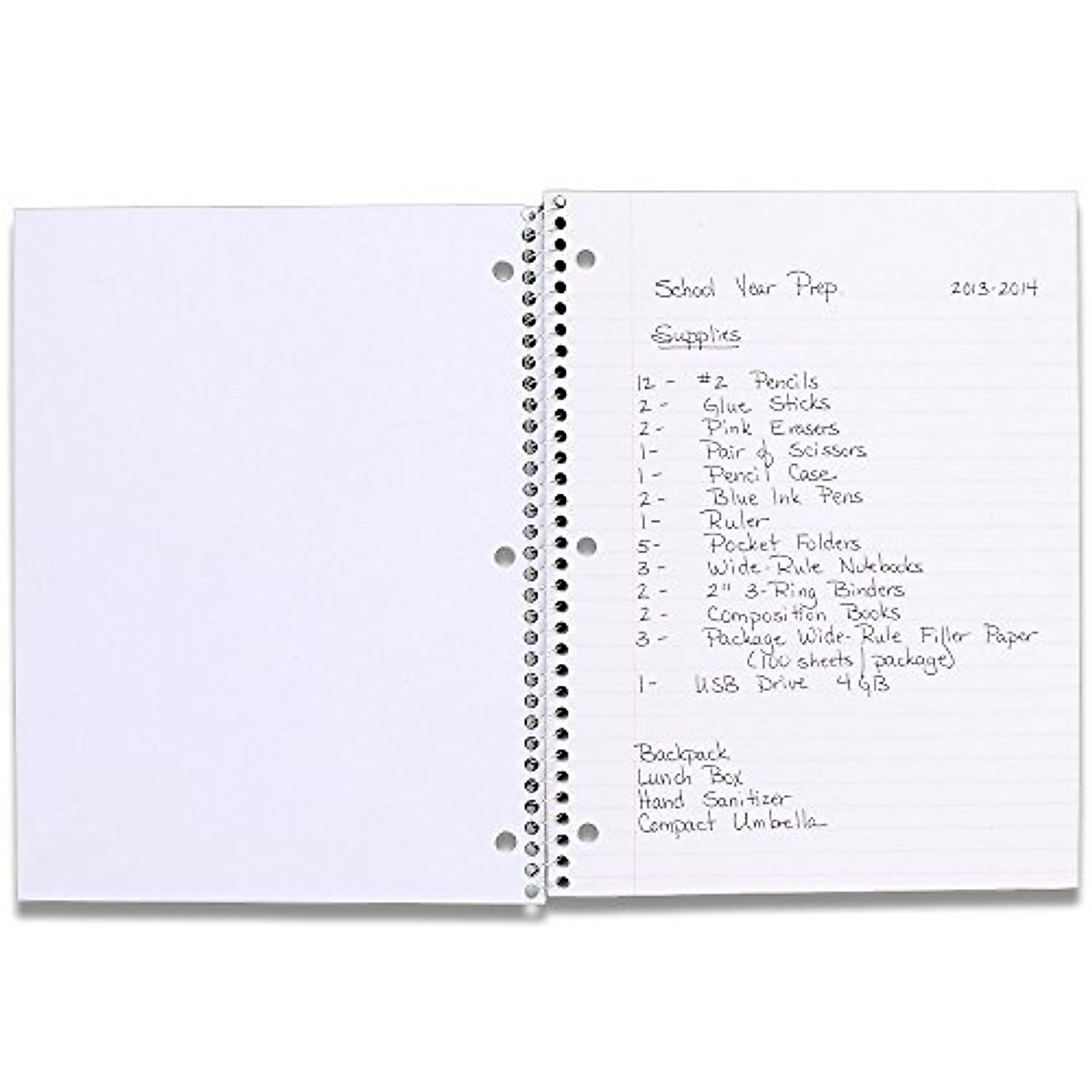 Mead Spiral Notebook, Wide Ruled, 1 Subject, 70 Sheets, 8 x 10.5 Inches, Assorted Colors (05510) Pack of 24