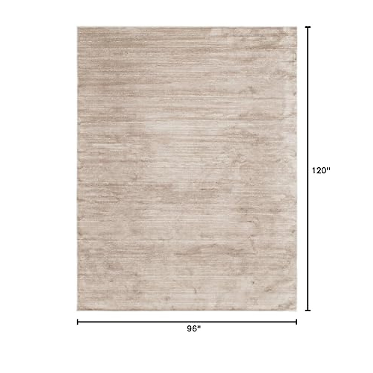 Unique Loom Uptown Collection Area Rug - Madison Avenue (8' x 10' Rectangle, Brown/ Ivory)