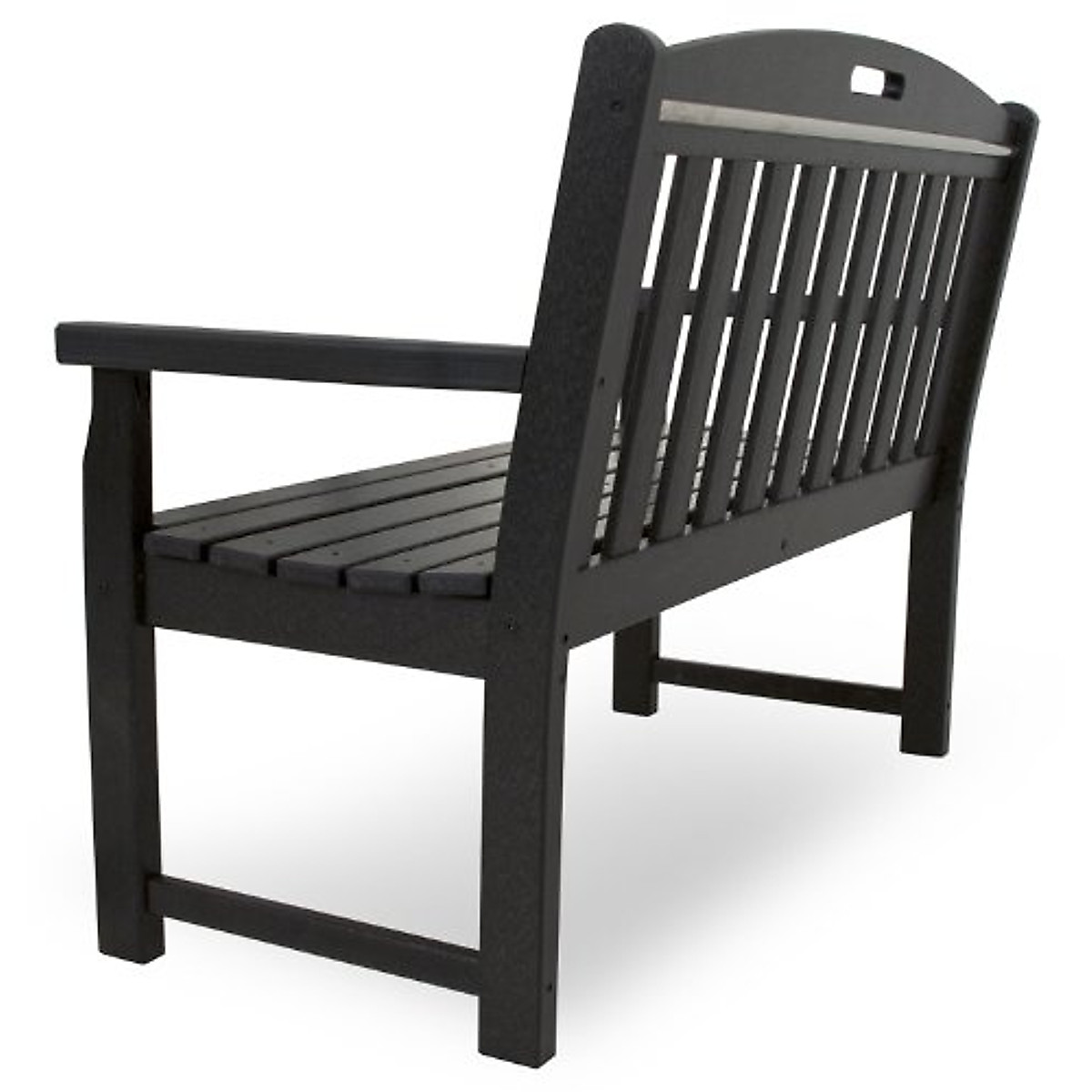 Trex Outdoor Furniture TXB48CB 48-Inch Yacht Club Bench, Charcoal Black