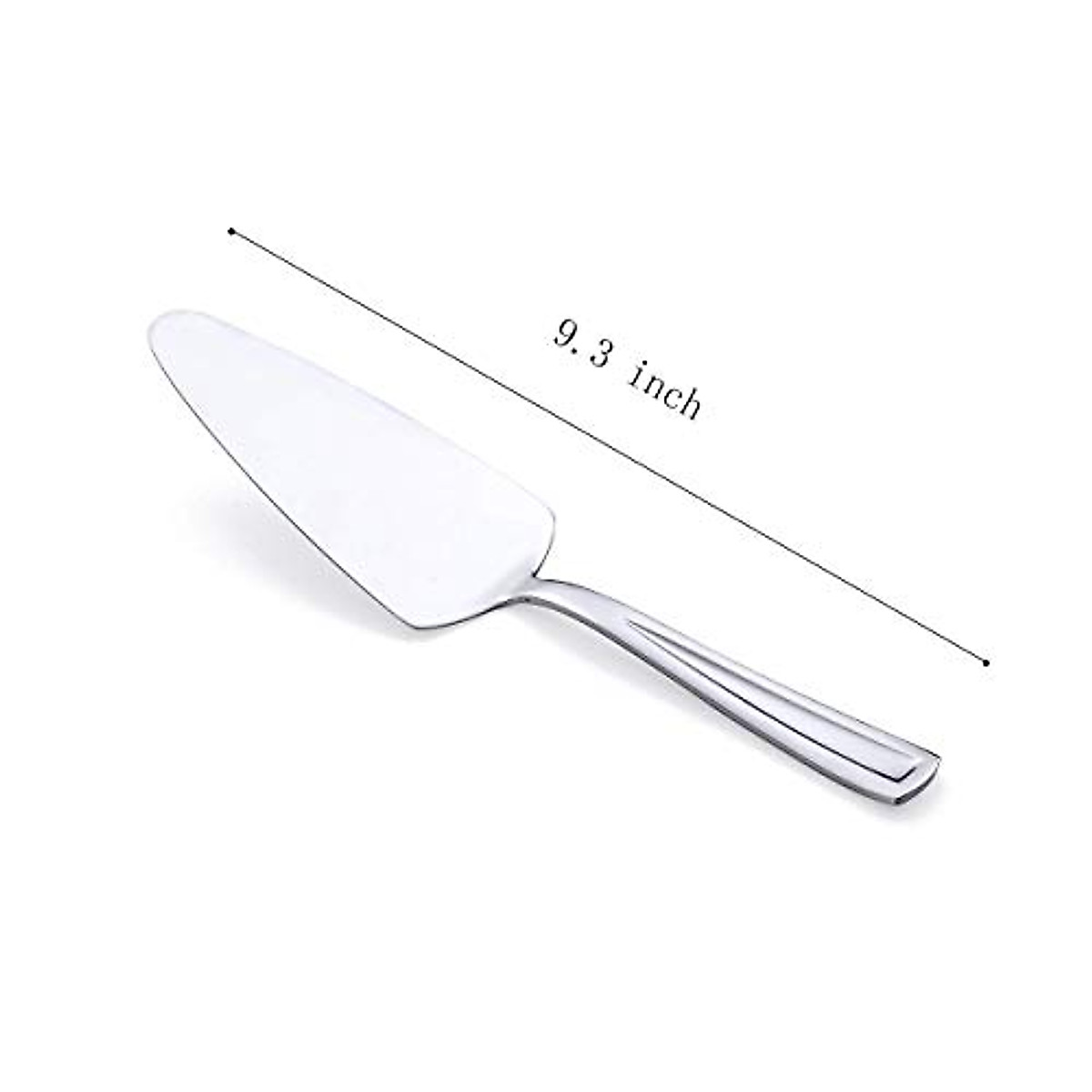 GoGeiLi Pie Cake Server, 9.3-inch Stainless Steel Pizza Pastry Server Set of 3, Dishwasher Safe