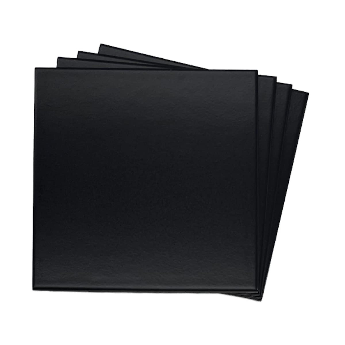 8x8 Subway Square Porcelain Floor Wall Tile Matte Finish for Backsplash Kitchen, Accent Decor, Bathroom Shower Tile (Black, Box of 30 Pieces (12.7 sq.ft))