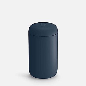 Fellow 16 oz Carter Everywhere Travel Mug - Wide Mouth Vacuum-Insulated Stainless Steel Coffee Mug - Tea and Coffee Tumbler - Travel Coffee Mug with Ceramic Interior - Stone Blue