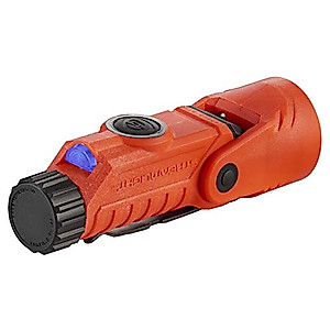 Streamlight 88901 Vantage 180 X Helmet Mounted and Right Angle Firefighter Flashlight with Helmet Bracket, Orange
