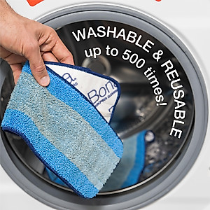 Bona Microfiber Cleaning Pad, for Hardwood and Multi-Surface Floors, fits Bona Family of Mops, 3 Pack