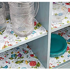 PioneerWoman Blooming Bouquet Non-Adhesive Shelf Liner - 20" x 6'