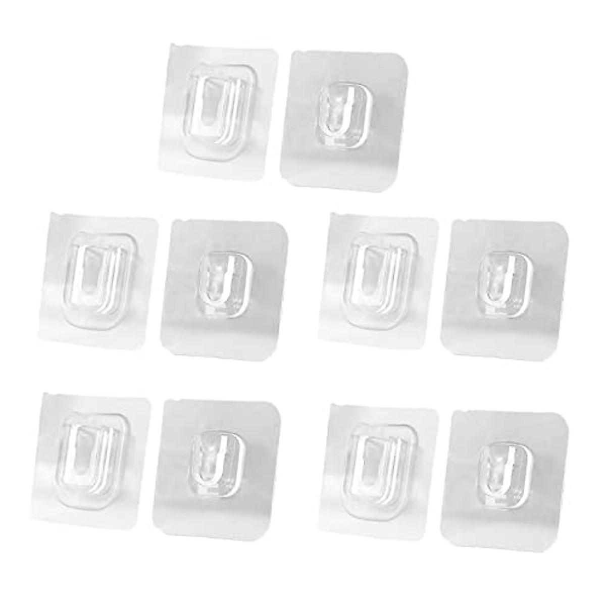 PETSOLA PVC Double-Sided Wall Utility Hooks