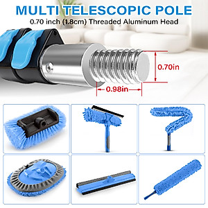 26 FT Reach Light Bulb Changer for High Ceilings,20FT Telescopic Extension Pole for High Ceilings and Recessed Lights,High Reach Light Bulb Changer with Baskets and Suction Cup,Light Bulb Removal Tool