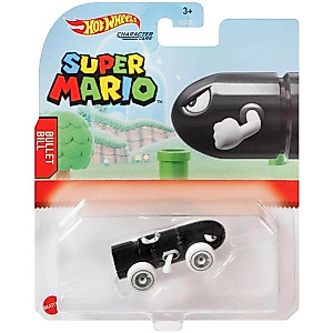 Hot Wheels 2021 Super Mario Character Cars Complete Set of 6 Diecast Vehicles from GJJ23-956G Release