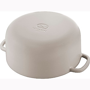 BALLARINI Bellamonte Cast Iron 7.6-qt Round Dutch Oven - Crema White