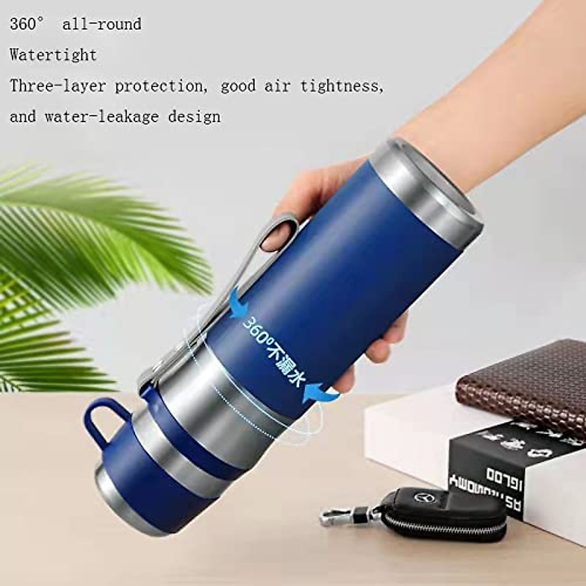 MMLLZEL 316 Stainless Steel Outdoor Thermos Large Capacity Portable Double Wall Vacuum Flask Insulated Tumbler 48 Hour (Color : 750ml)