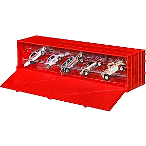 Hot Wheels Premium Toy Cars & Trucks, Lion’s Roar Container Set with 5 Die-Cast 1:64 Scale Drag Racing Vehicles in Collectable Display Container