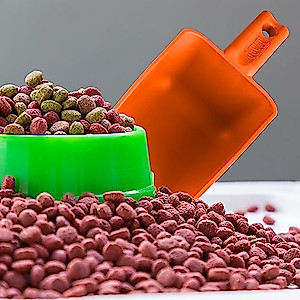 Vikan Remco 63007 Color-Coded Plastic Hand Scoop - BPA-Free Food-Safe Kitchen Utensils, Restaurant and Food Service Supplies, 16 oz, Orange