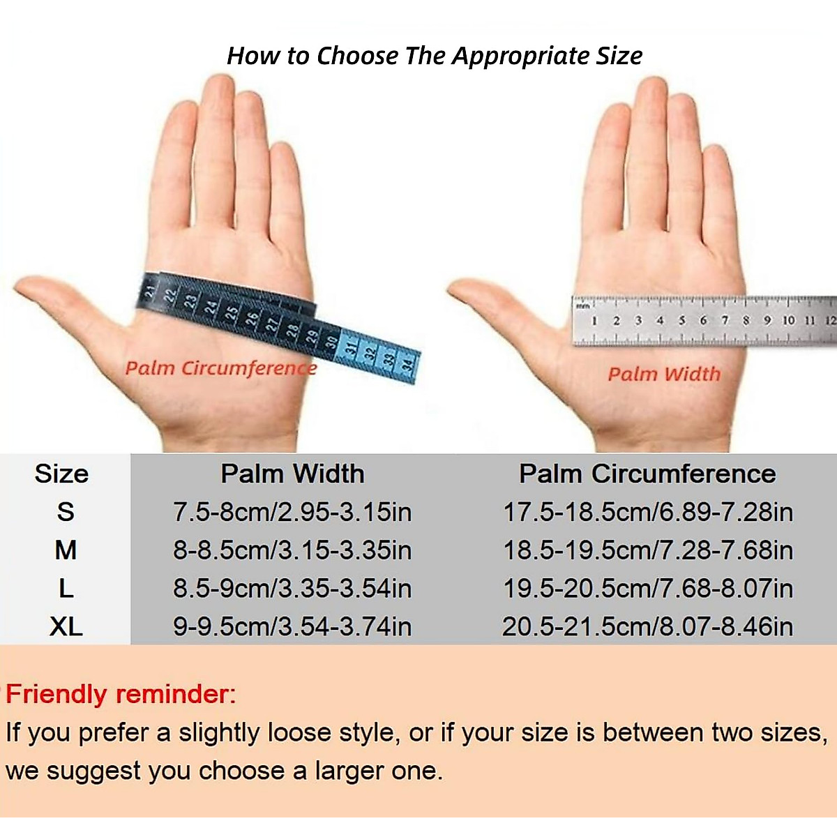 EXCEREY Red Cycling Gloves Mountain Bike Gloves for Outdoor Sports, Driving, Climbing for Men & Women (Red, M)