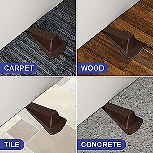 Master Manufacturing Giant Foot Doorstop, Brown, 2" x 3.5" x 6.8"