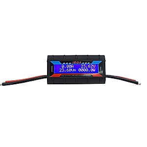 Proshopping 150A RC Watt Meter, High Precision Power Analyzer, DC 0-60V Volt Amp Watt Checker Tester, with Digital LCD Screen- for Voltage(V) Current(A) Power(W) Charge(Ah) and Energy(Wh) Measurement
