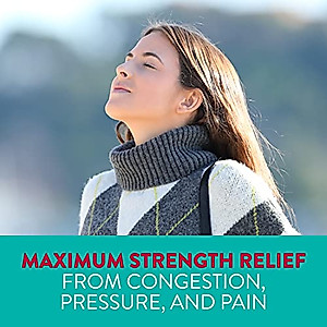 Vicks Sinex SEVERE, All-In-One Sinus + Mucus Relief, Non-Drowsy, Loosens Mucus, Maximum Strength Relief of Pain, Pressure, Congestion, & Headache Relief, 24 LiquiCaps