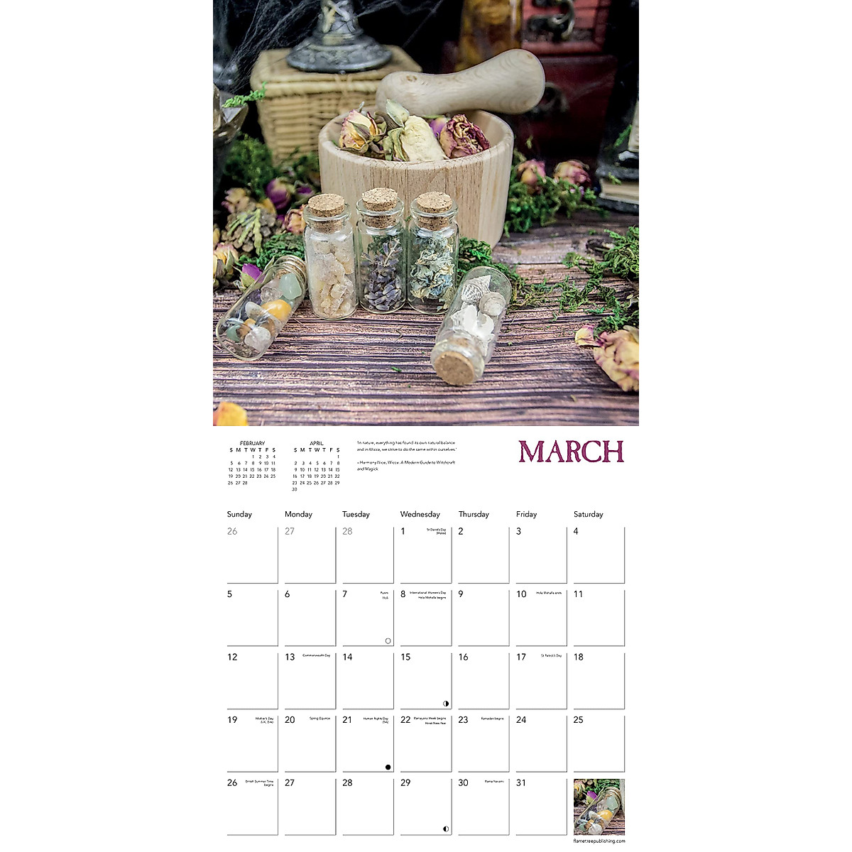 Wicca Wall Calendar 2023 (Art Calendar)