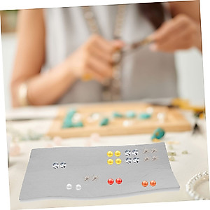 STOBAZA 4pcs 198 Jewelry Sponge Pad Make up Sponge Pin Holder Display Rings Storage Tray Dangles Drawer Insert Cosmetic Sponge Jewelry Foam Insert Jewelry Box Travel Earrings