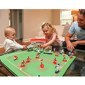 Kaskey Kids Baseball Guys - Red/Blue Inspires Kids Imaginations with Endless Hours of Creative, Open-Ended Play – Includes 2 Teams & Accessories – 29 Pieces in Every Set!