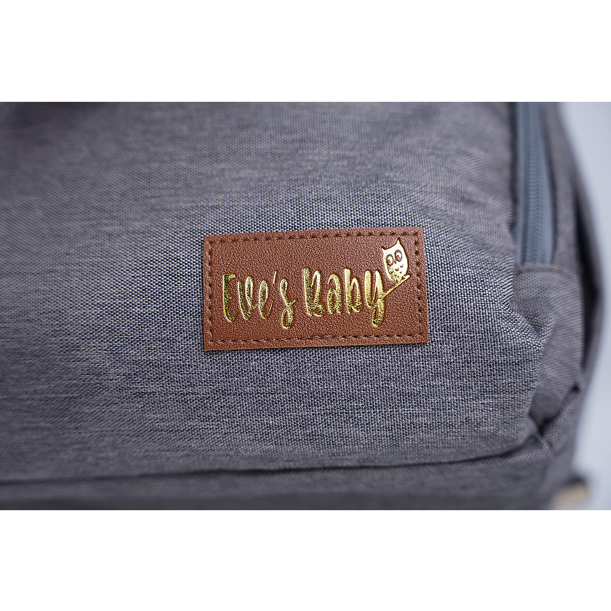 EVE'S BABY Diaper Backpack – Multifunctional Diaper Bag Organizer for Newborn Essentials – Convenient Pockets and Adjustable Straps – Fits Newborn Essentials, Clothes – Stylish Grey and Beige