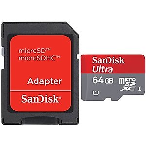 SanDisk Professional Ultra 64GB MicroSDXC GoPro Hero 3 Card is Custom formatted for high Speed Lossless Recording! Includes Standard SD Adapter. (UHS-1 Class 10 Certified 80MB/sec)