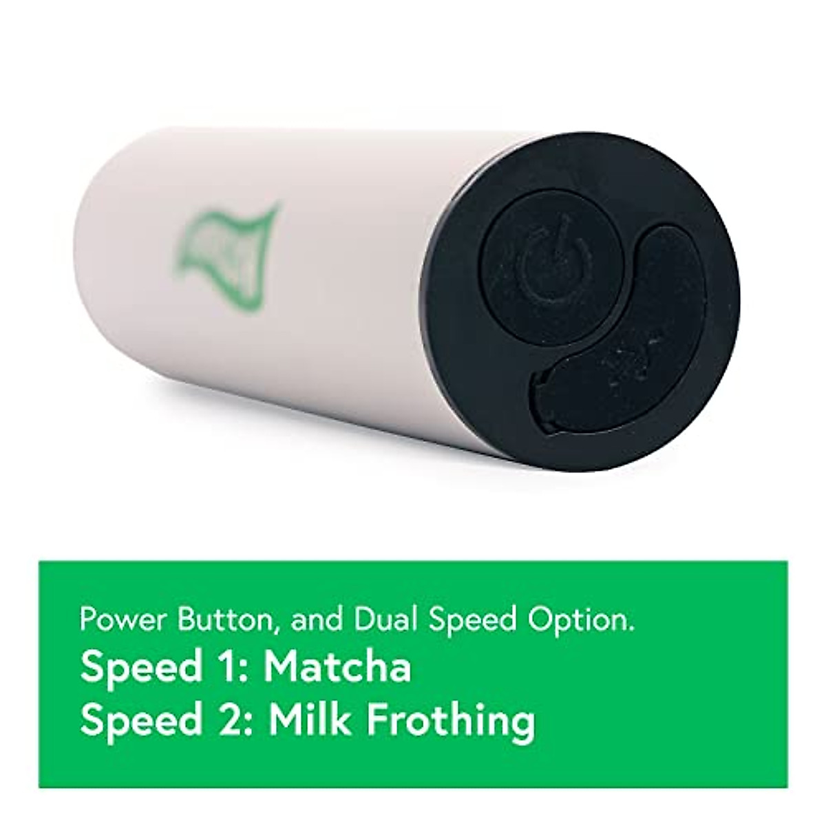MATCHABAR Electric Matcha Whisk and Milk Frother | Handheld Matcha Green Tea Mixer and Blender | USB Rechargeable, Dual Speed, Stainless Steel | Powerful Whisk for Matcha Lattes, Coffee & Other Drinks
