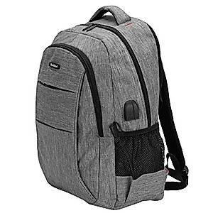 Rockland Business Pro USB Laptop Backpack, Grey, Large