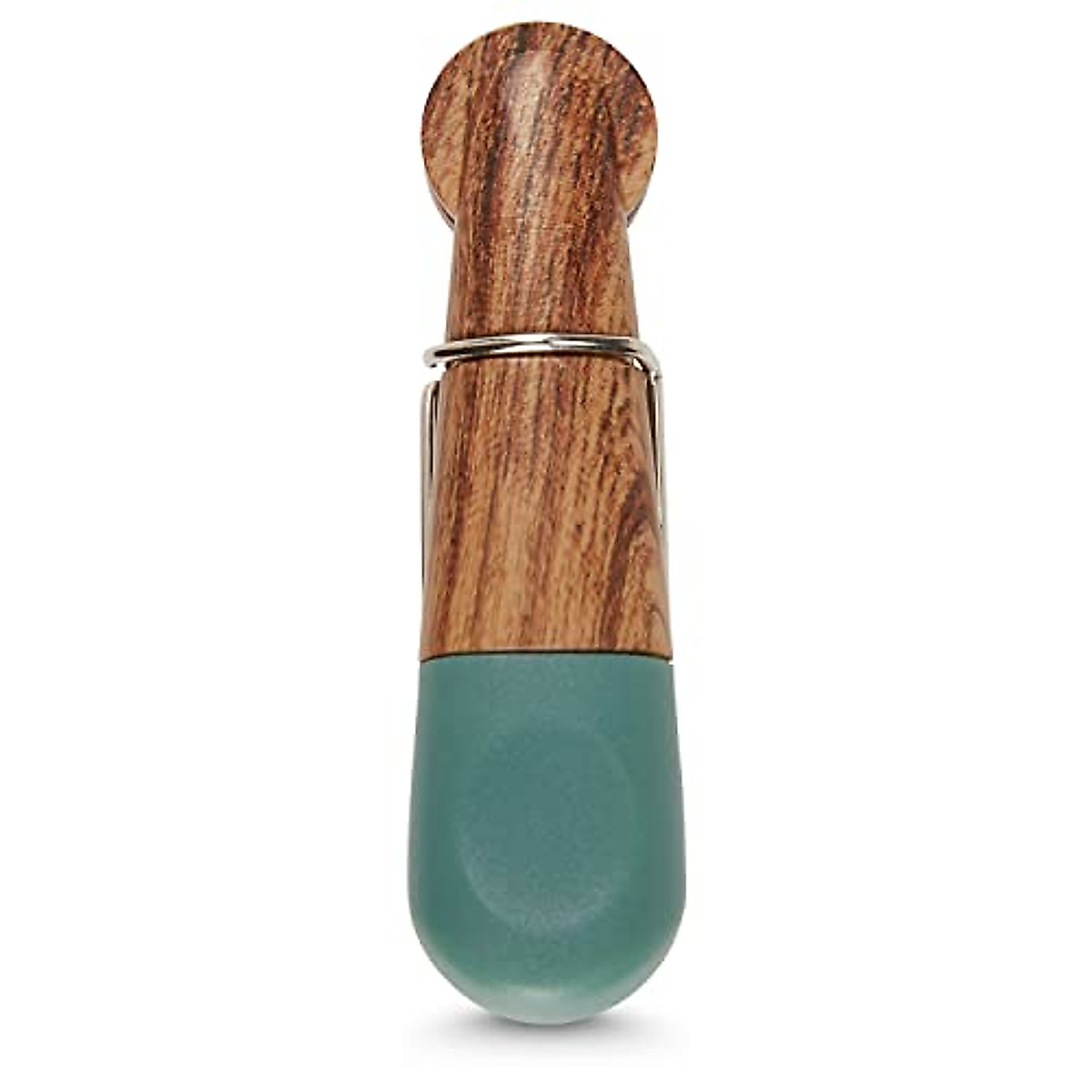 Phantom Chef Set of 5 Bag Clips | Durable, Long-Lasting, Soft Touch, Kid-Friendly Seal Grips | Food Chip Bag Clips for Food Storage | Reusable | Zero Waste Kitchen Clips | Small Head Clip (Green)